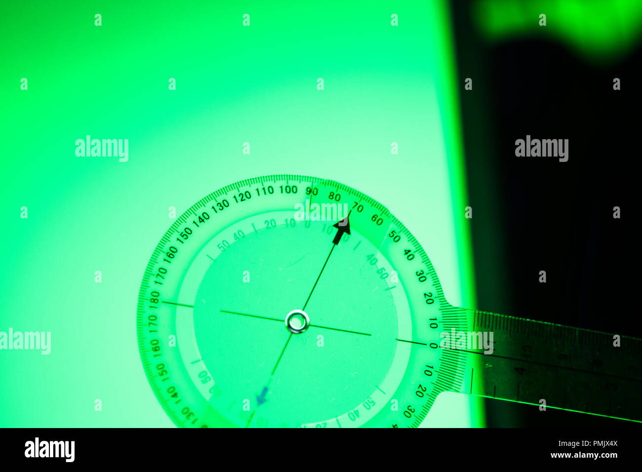 Goniometer movement medical instrument used for measuring mobility of ...
