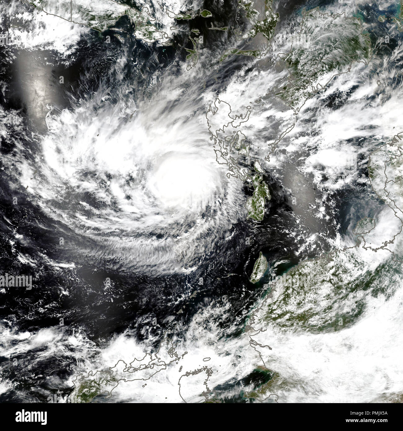 Satellite view. Hurricane planet Earth. Elements of this image ...