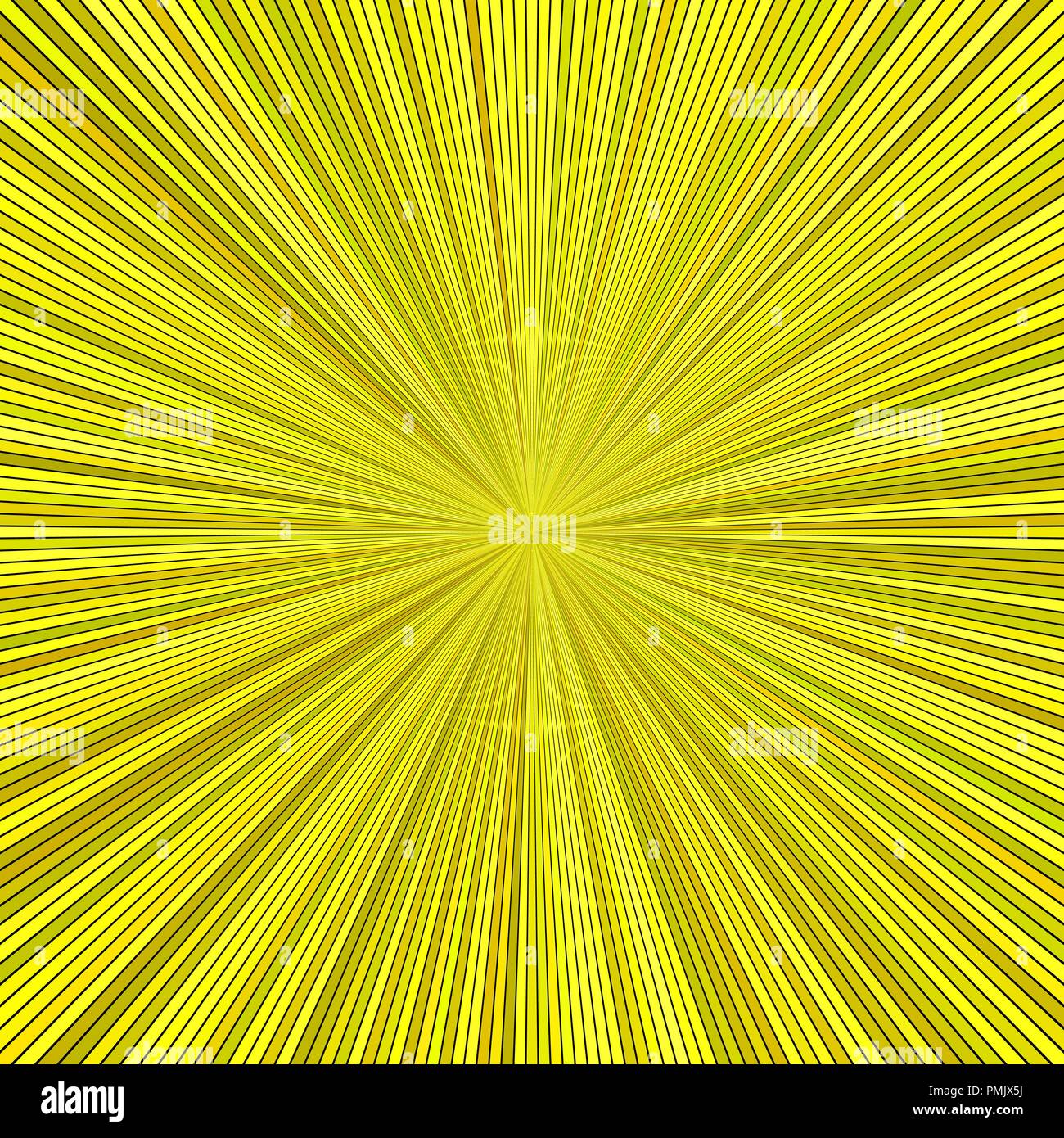 Yellow hypnotic abstract star burst stripe background Stock Vector ...