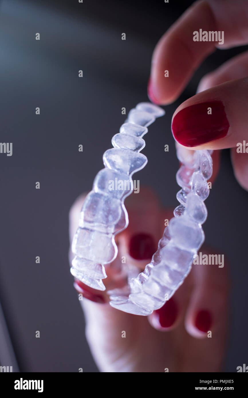 Invisible clear dental teeth aligner straighteners for orthodontic ...