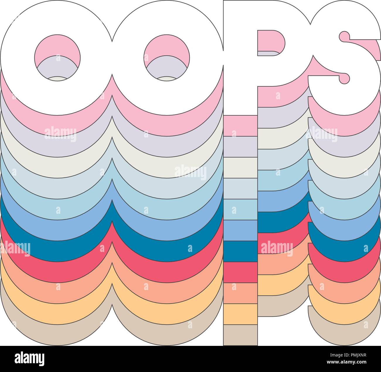 slogan OOPS phrase graphic vector Print Fashion lettering calligraphy ...