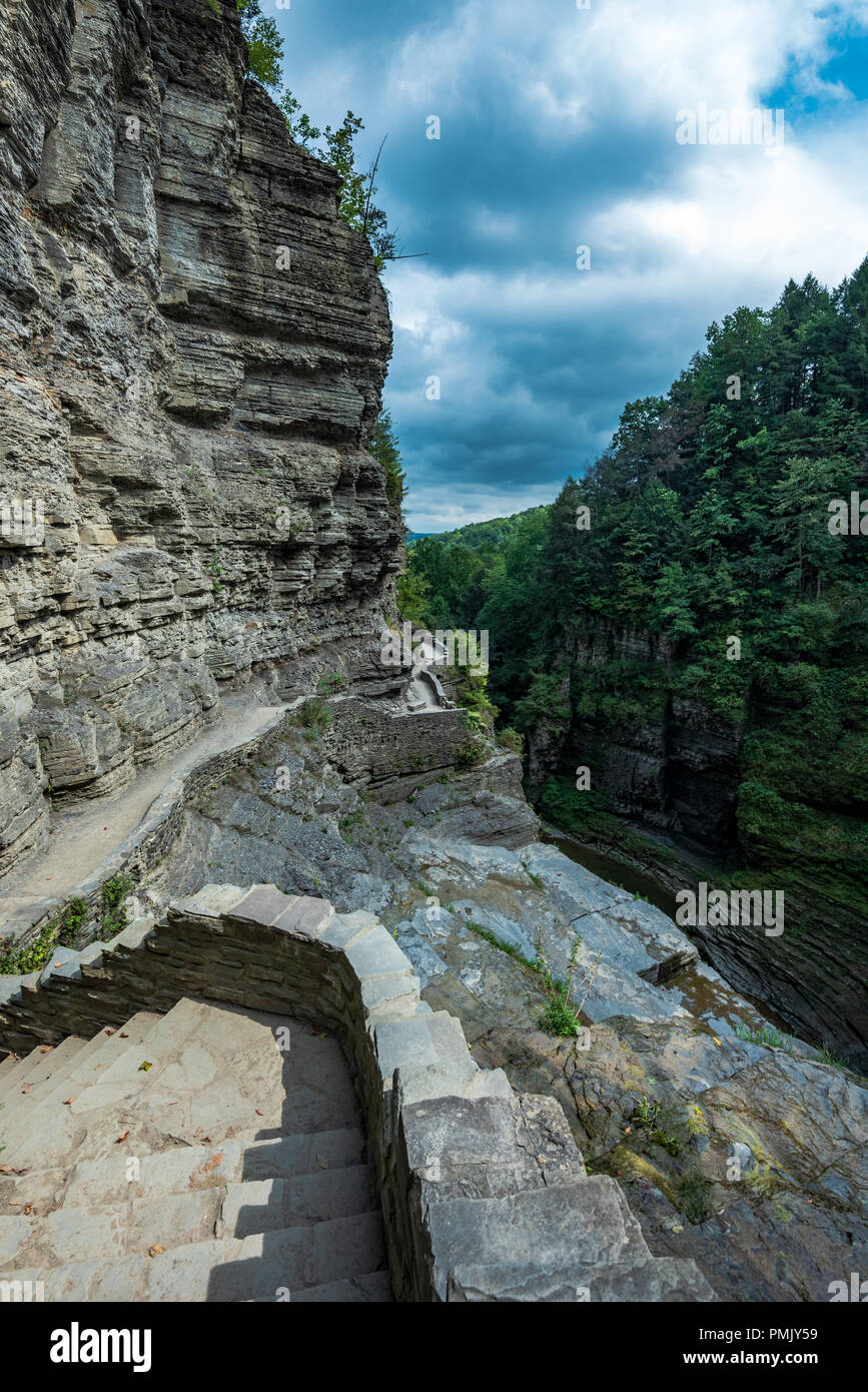 Robert H. Treman State Park: Gorge Trail Stock Photo - Alamy