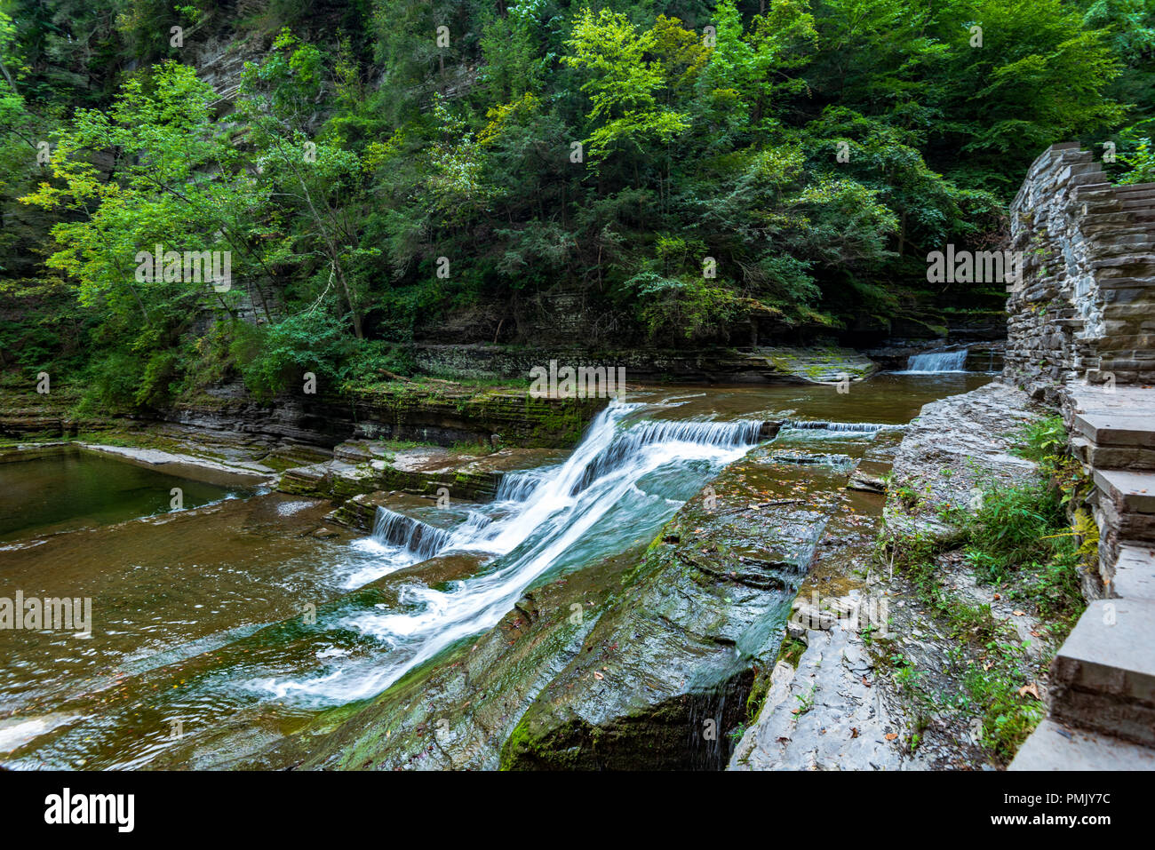 Robert H. Treman State Park: Gorge Trail Stock Photo - Alamy