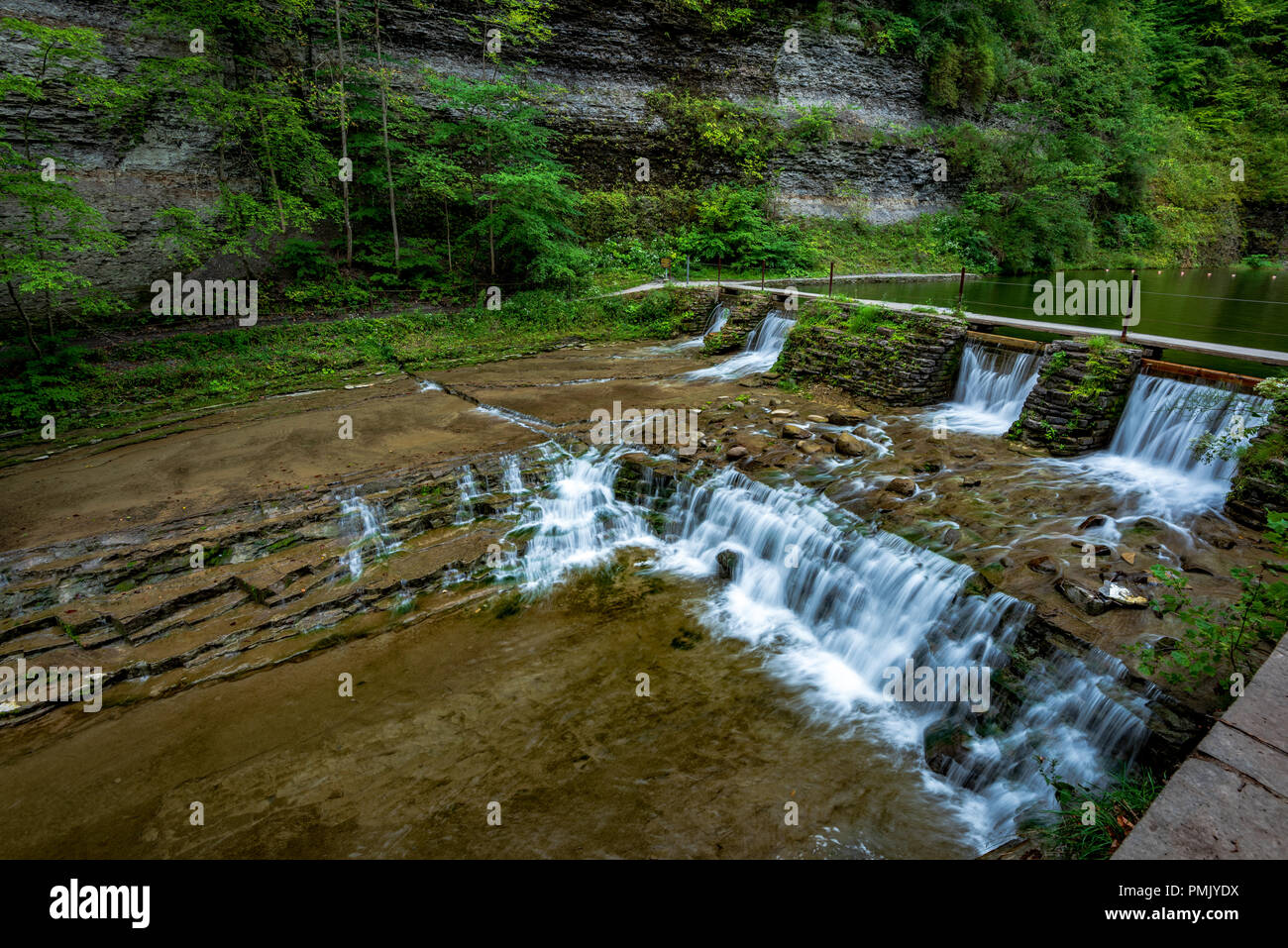 Robert H. Treman State Park: Lower Fals Stock Photo - Alamy