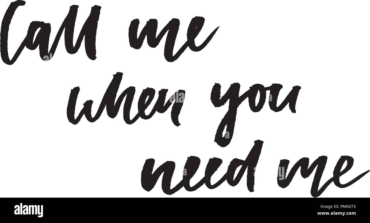 slogan Call me phrase graphic vector Print Fashion lettering Stock ...