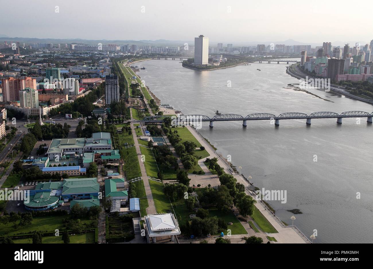 Aerial view of Pyongyang Stock Photo - Alamy