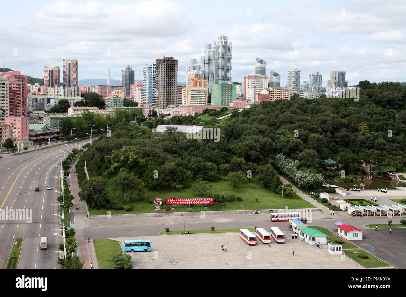Pyongyang city skyline hi-res stock photography and images - Alamy