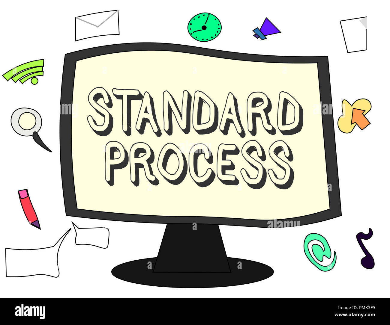 Conceptual hand writing showing Standard Process. Business photo ...