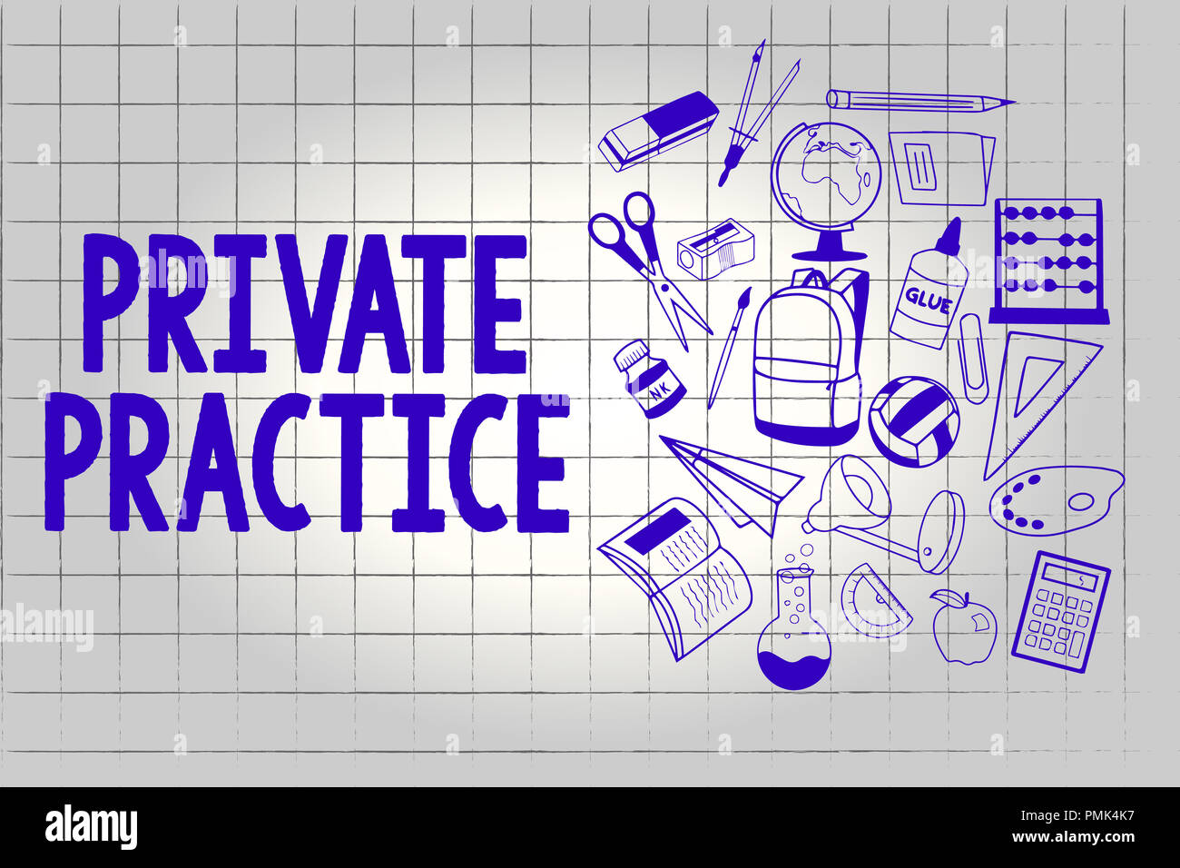 Handwriting text Private Practice. Concept meaning work of professional ...