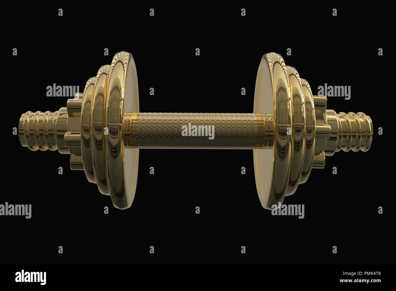 Hand Weight 3D rendering Isolated on a black background Stock Photo - Alamy