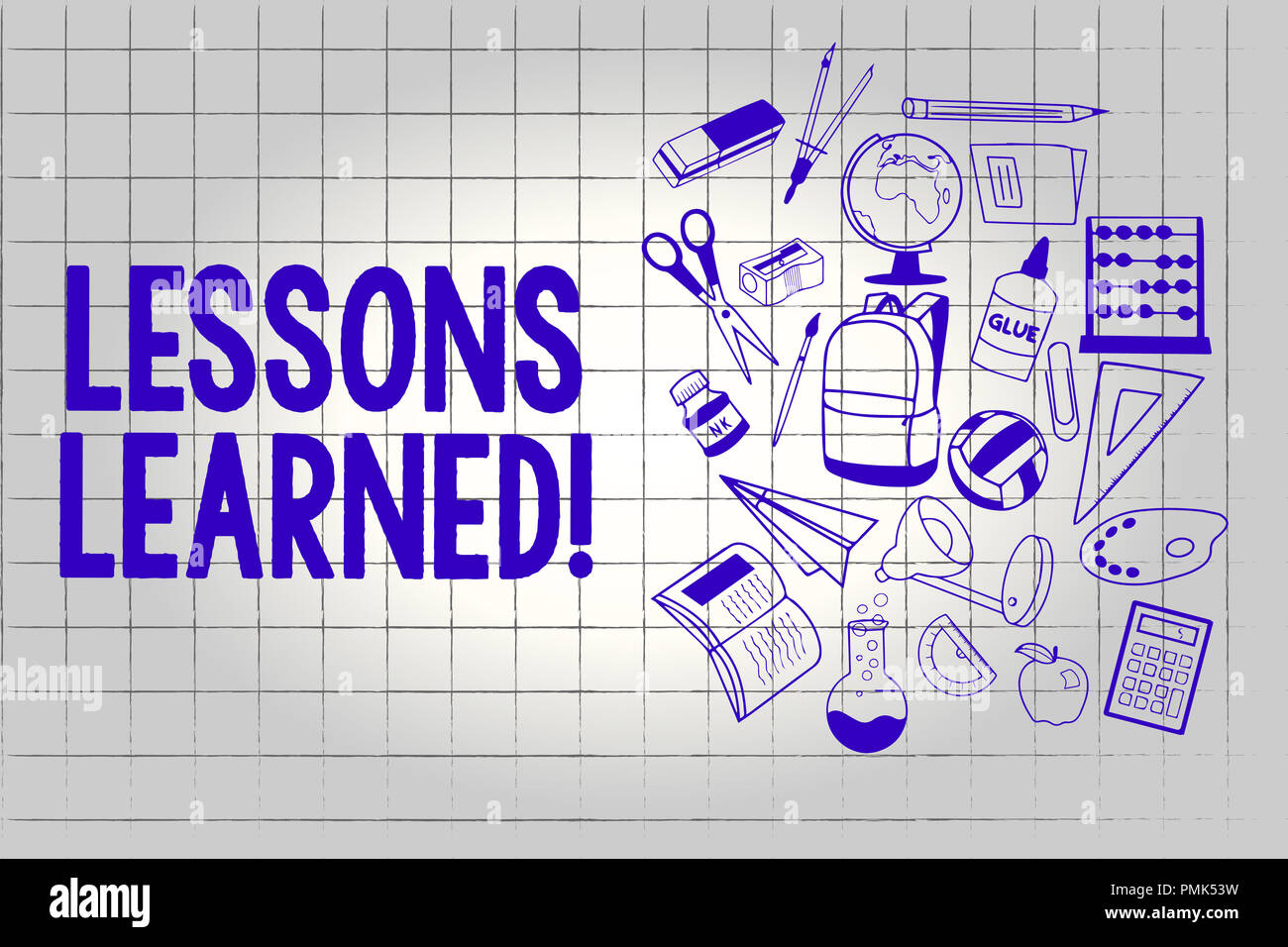 Handwriting text Lessons Learned. Concept meaning information reflects ...