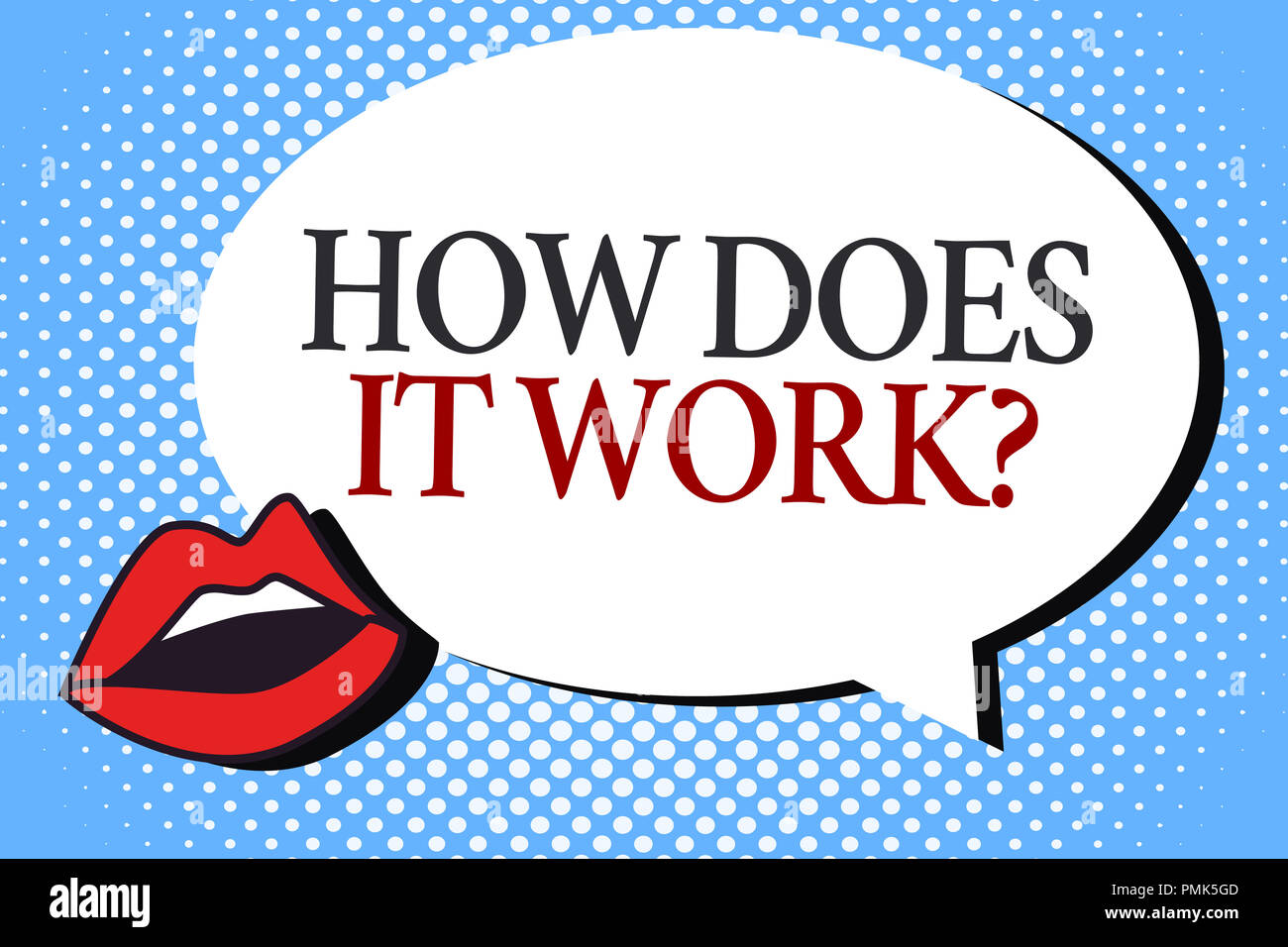 Writing note showing How Does It Work question. Business photo ...