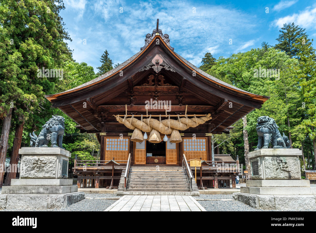 Suwa Taisha(Grand Shrine) Shimosha Akimiya, in Japan Stock Photo - Alamy