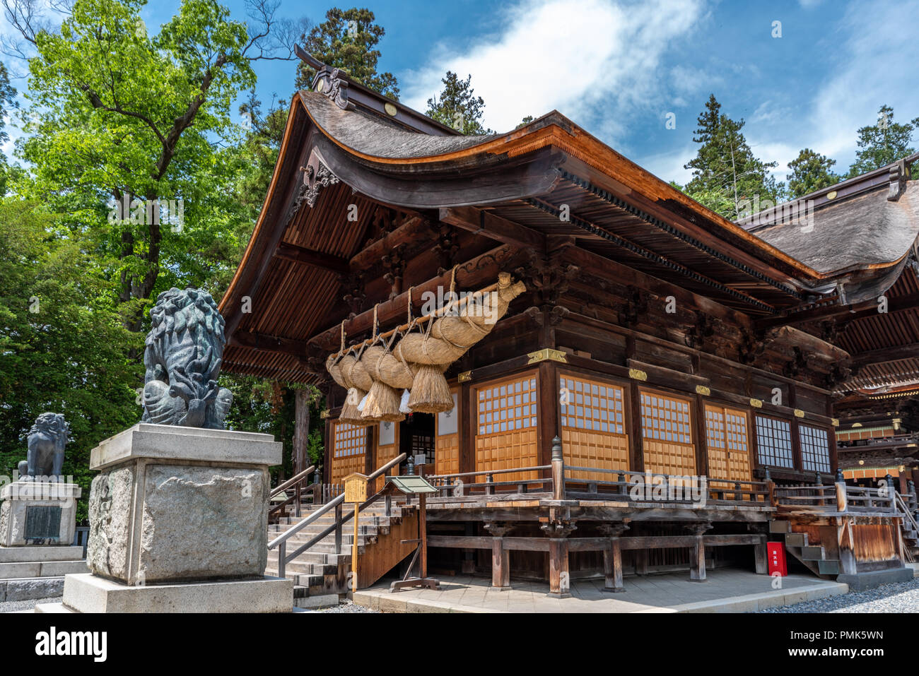 Suwa Taisha(Grand Shrine) Shimosha Akimiya, in Japan Stock Photo - Alamy