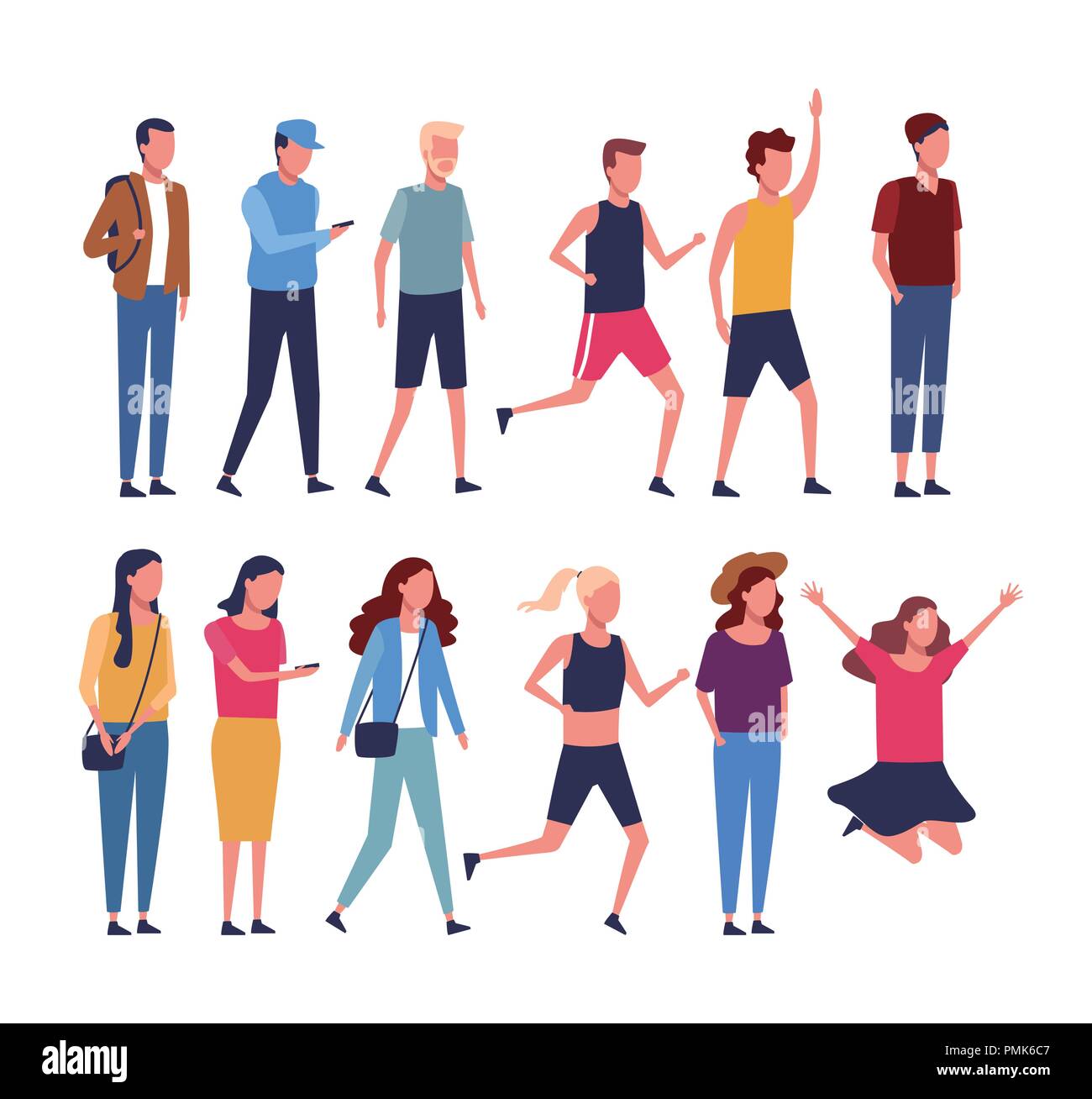 Set of people cartoons Stock Vector Image & Art - Alamy
