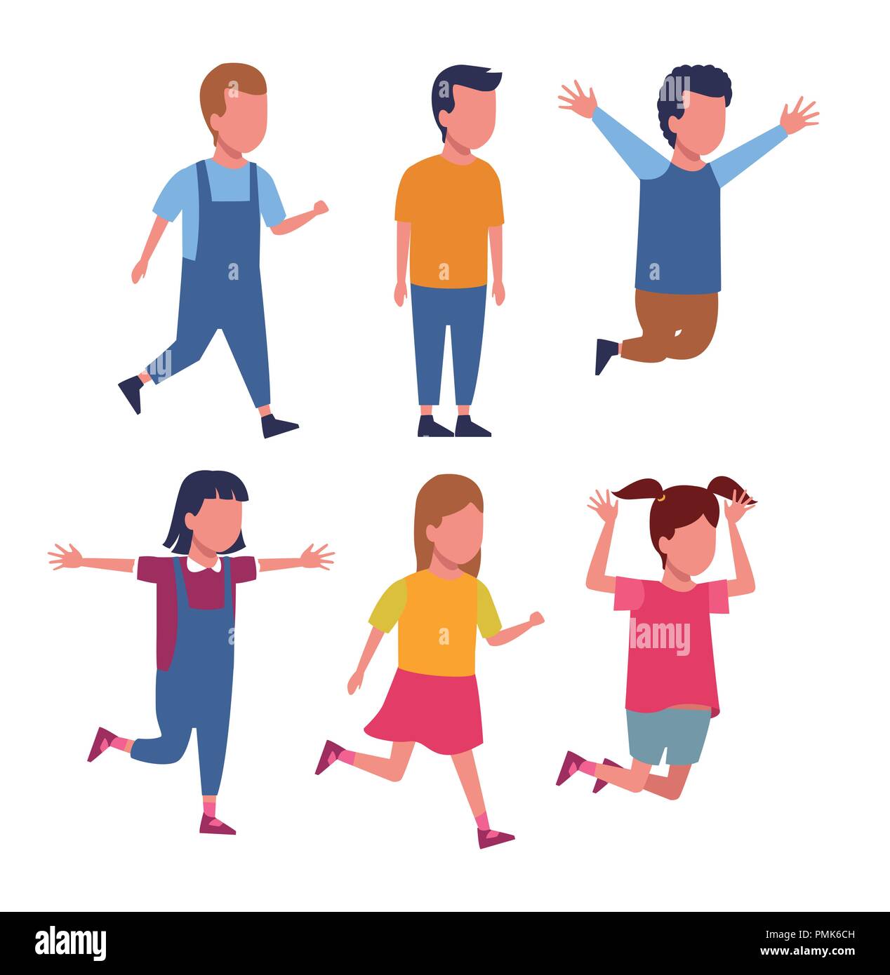 Set of kids avatar Stock Vector Image & Art - Alamy