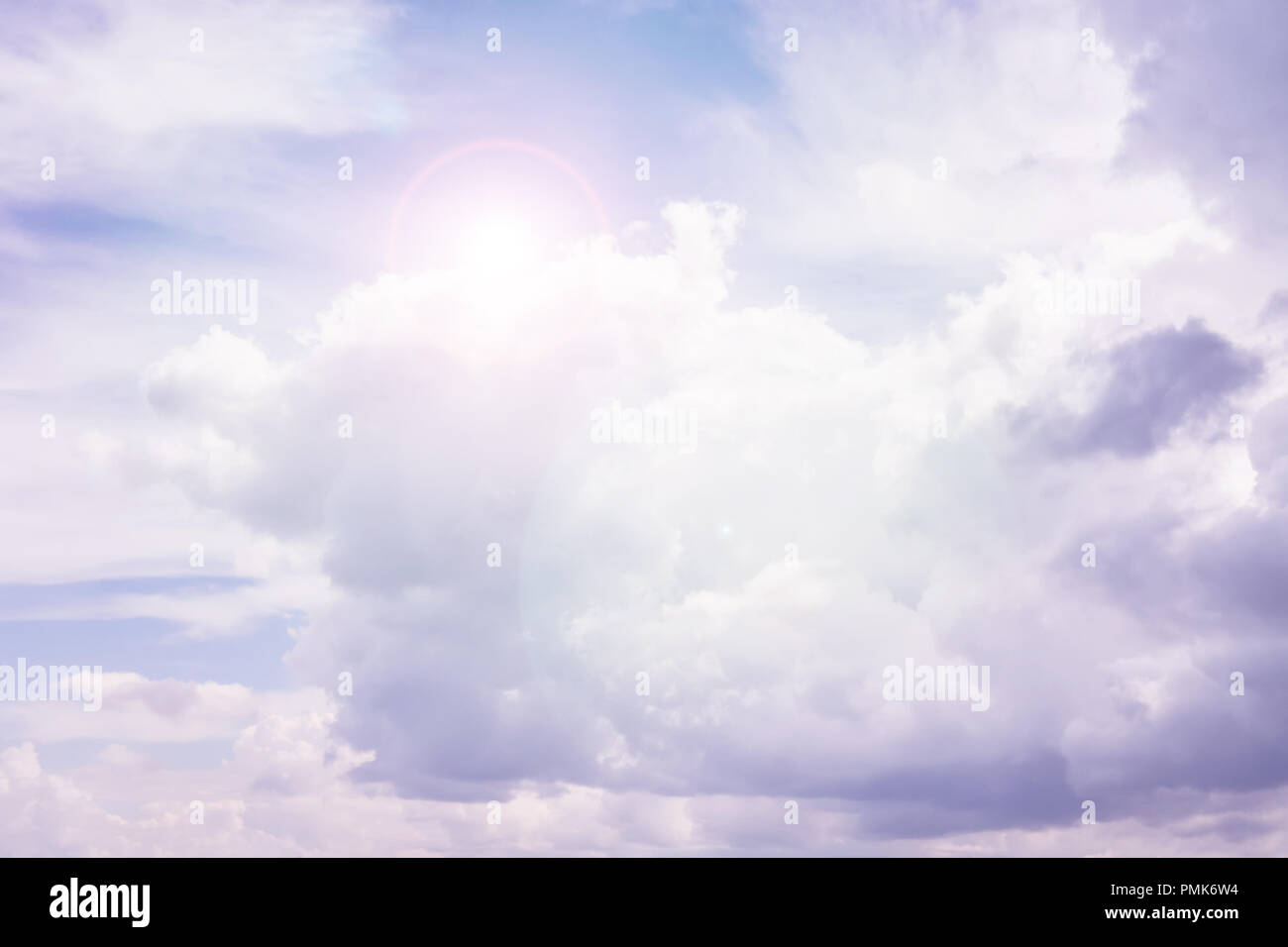 Beautiful dramatic sky with sunlight. Background defocused Stock Photo ...