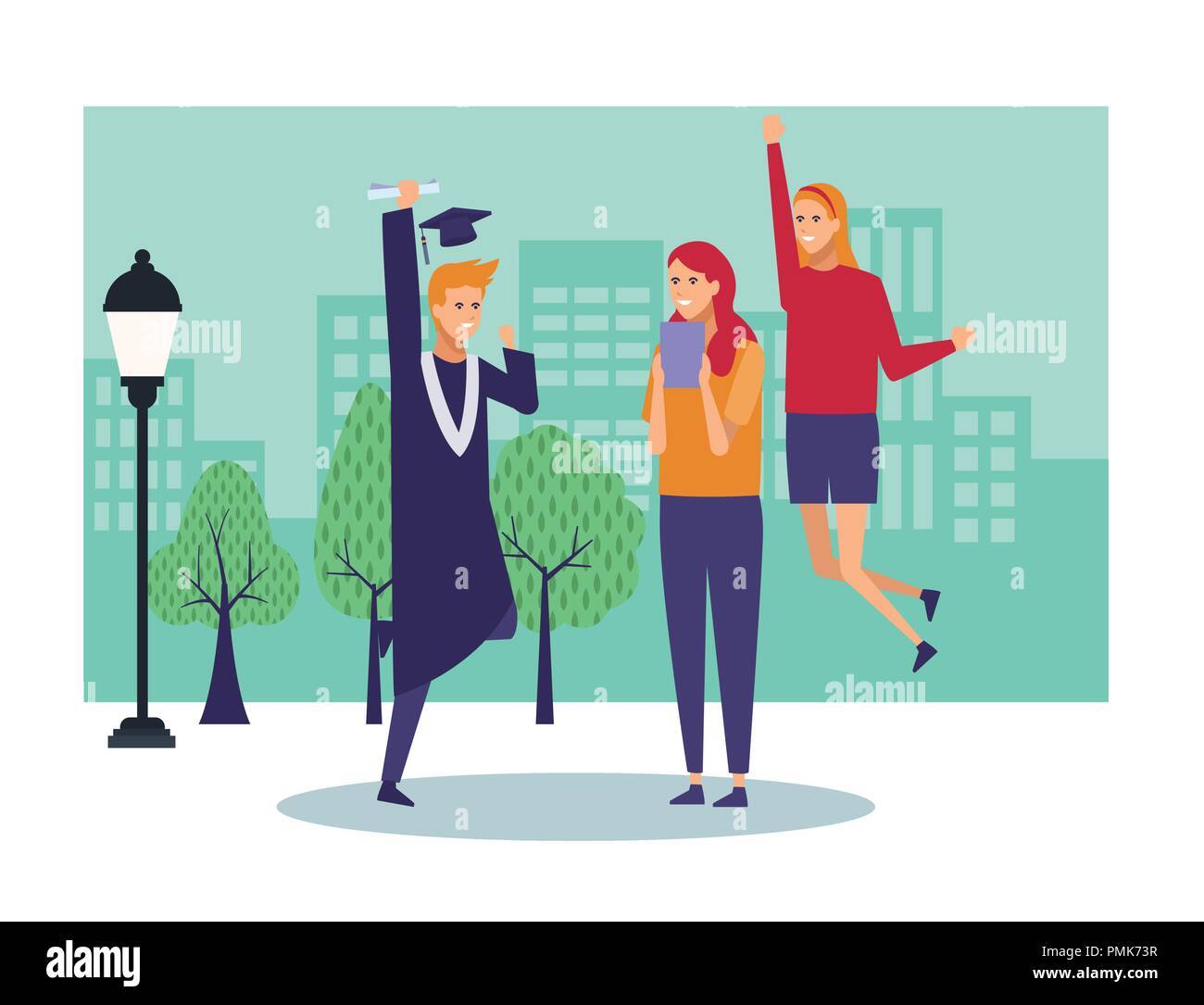 Student graduation cartoons Stock Vector Image & Art - Alamy