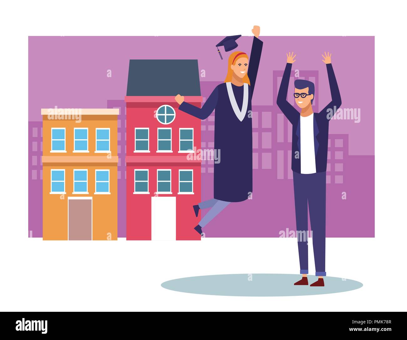 Student graduation cartoons Stock Vector Image & Art - Alamy