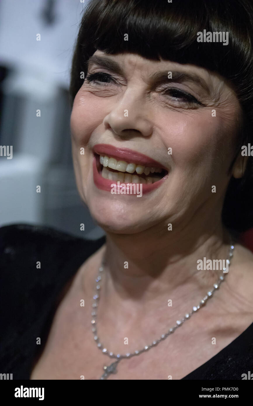 French singer Mireille Mathieu during the festival "Spasskaya Tower" in ...