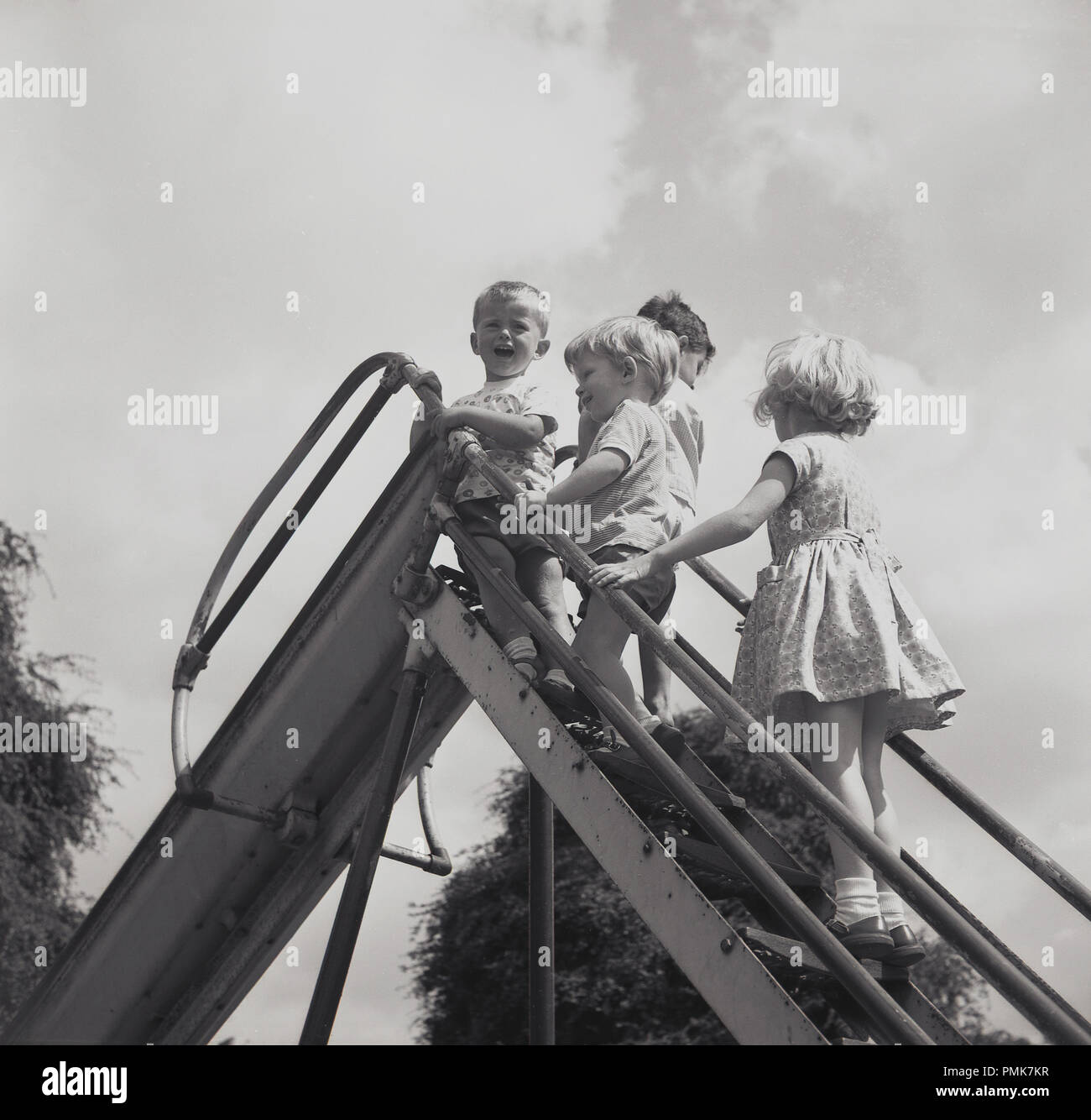 1950s Playground High Resolution Stock Photography and Images - Alamy