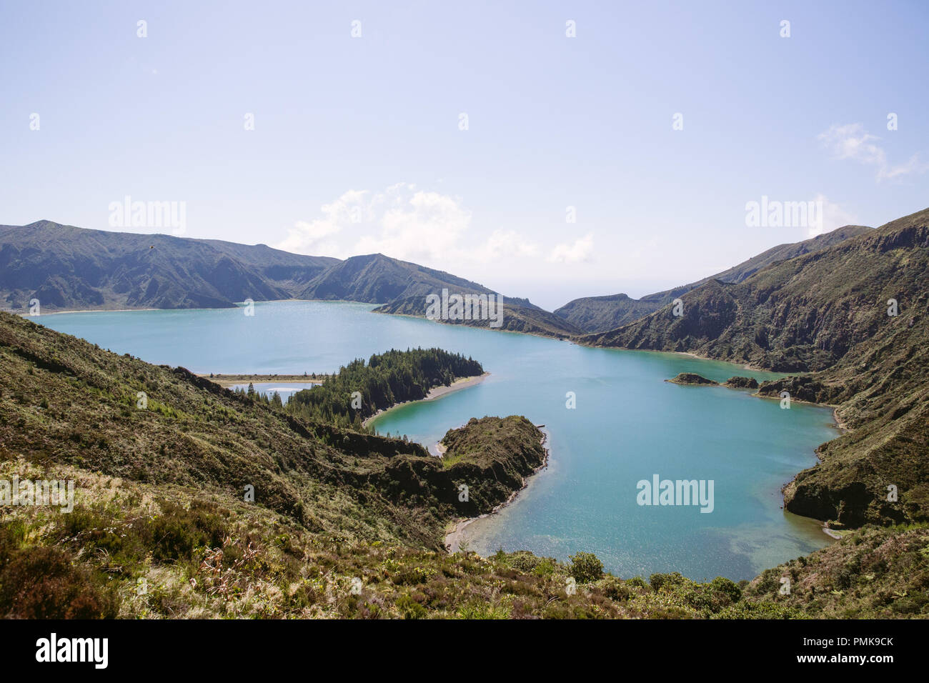Fire lagoon lagoa fogo in hi-res stock photography and images - Alamy