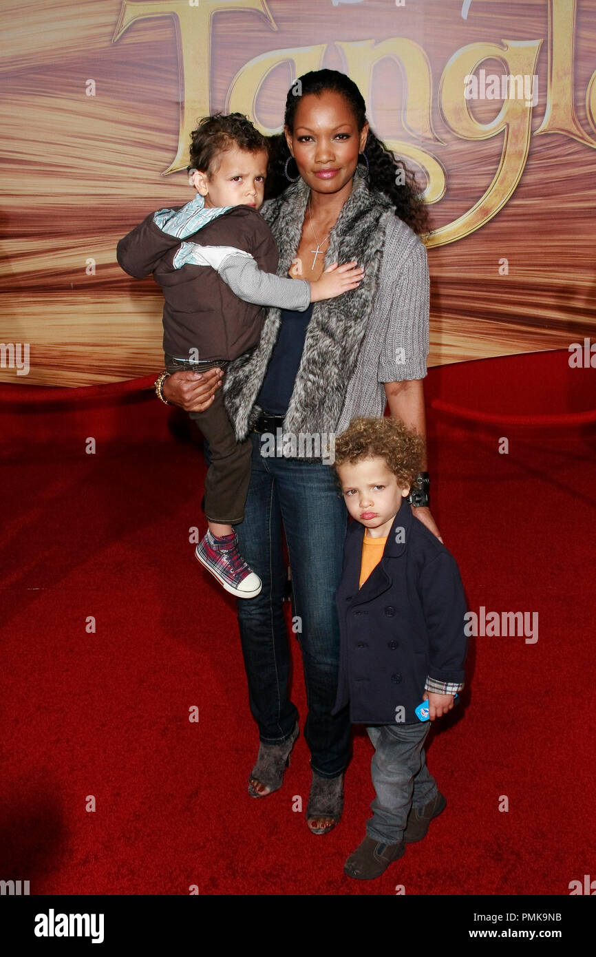 Garcelle Beauvais and family at the Premiere of Disney's "Tangled ...