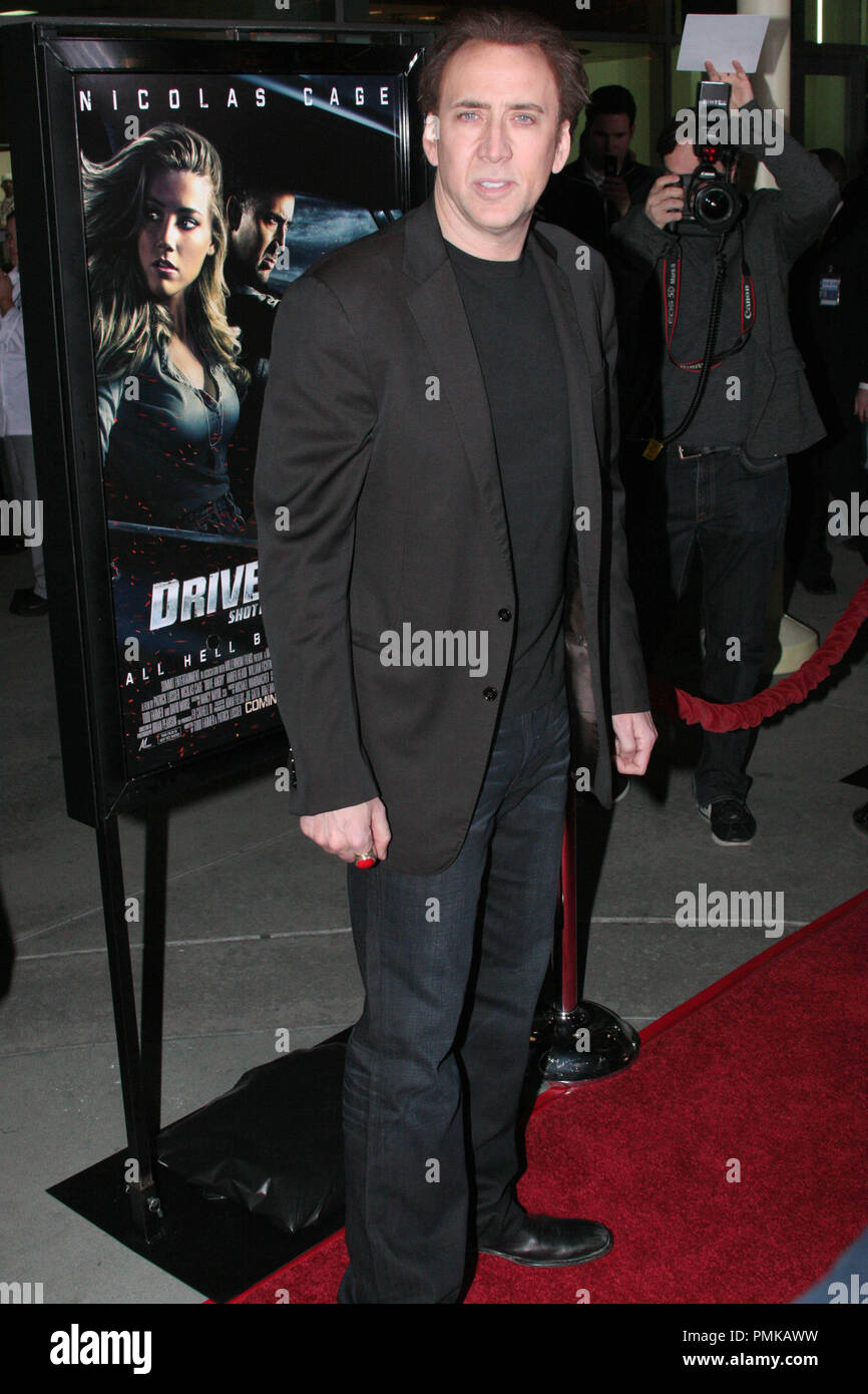 Nicolas Cage at the premiere of Summit Entertainments "Drive Angry ...