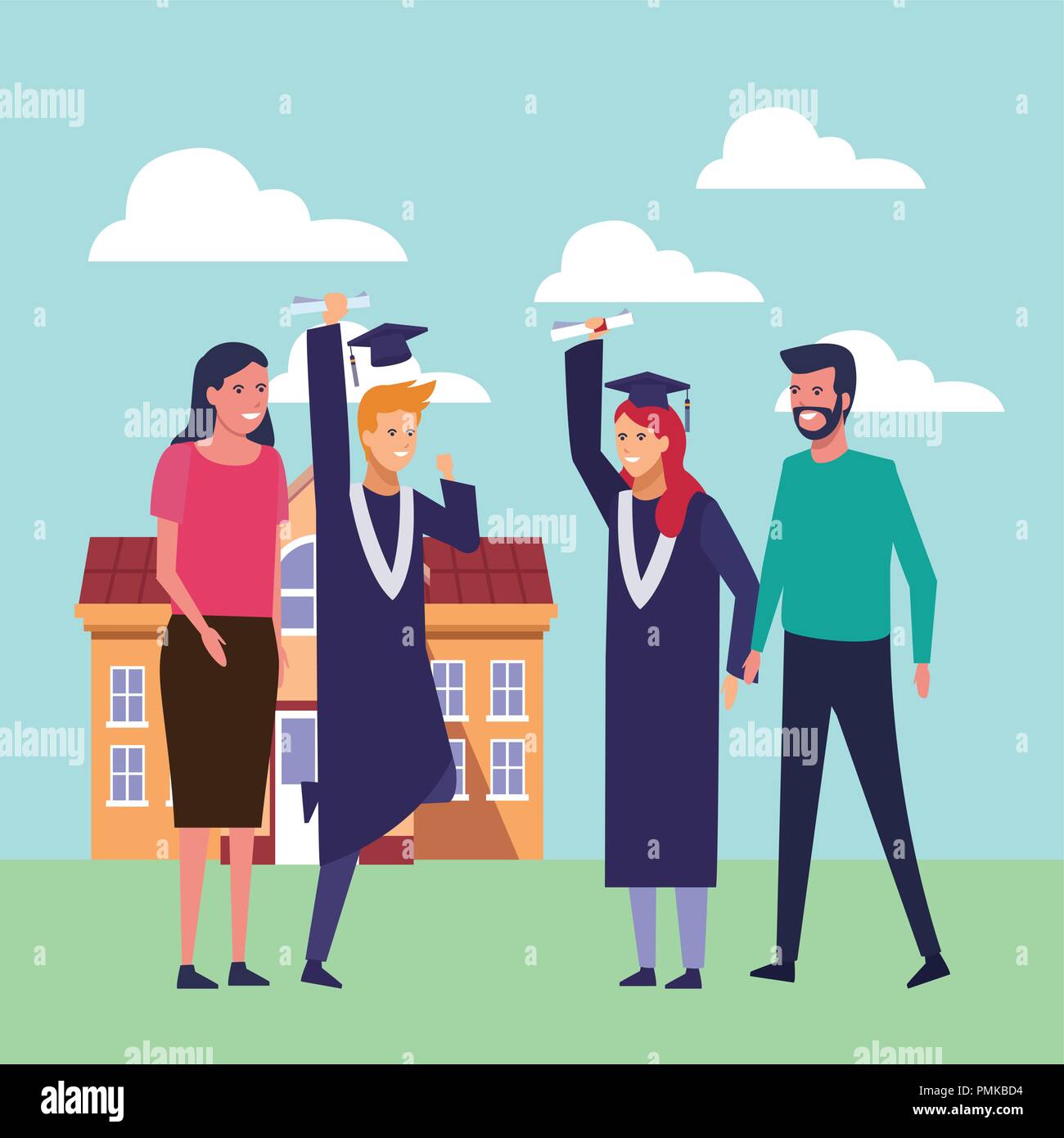 Student Students Mother Stock Vector Images - Alamy