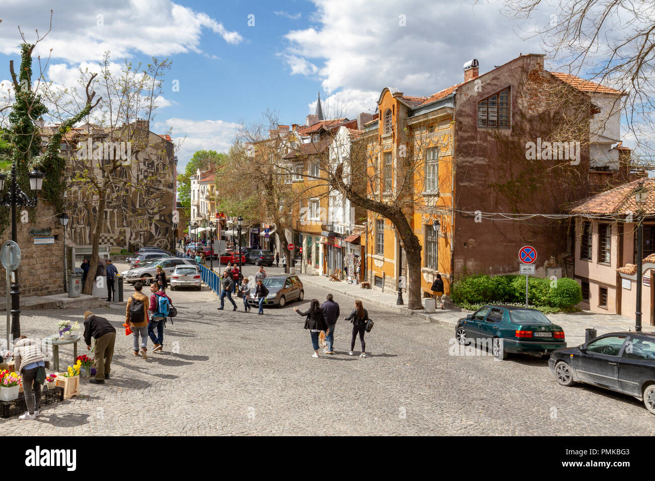General view of Old Town area of Plovdiv, Bulgaria Stock Photo - Alamy