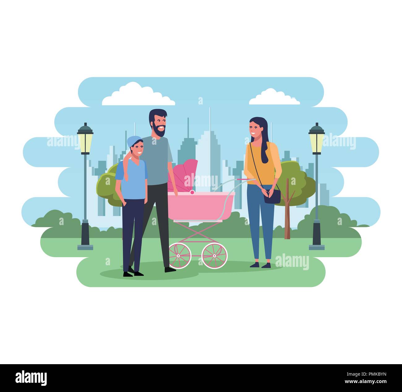 Pram park Stock Vector Images - Alamy