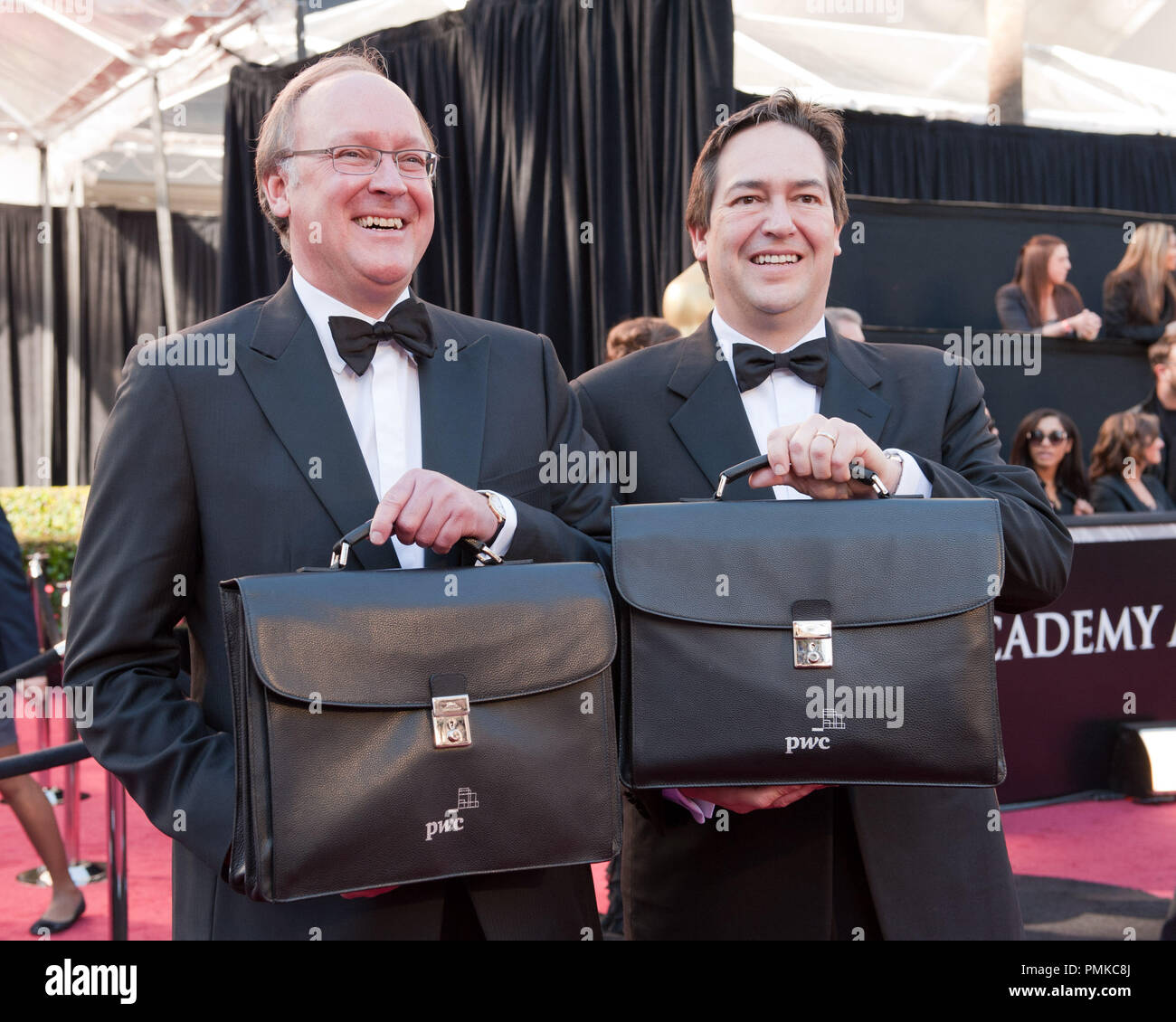 Rick Ross and Brad Oltmann from PricewaterhouseCoopers, arrive for the ...