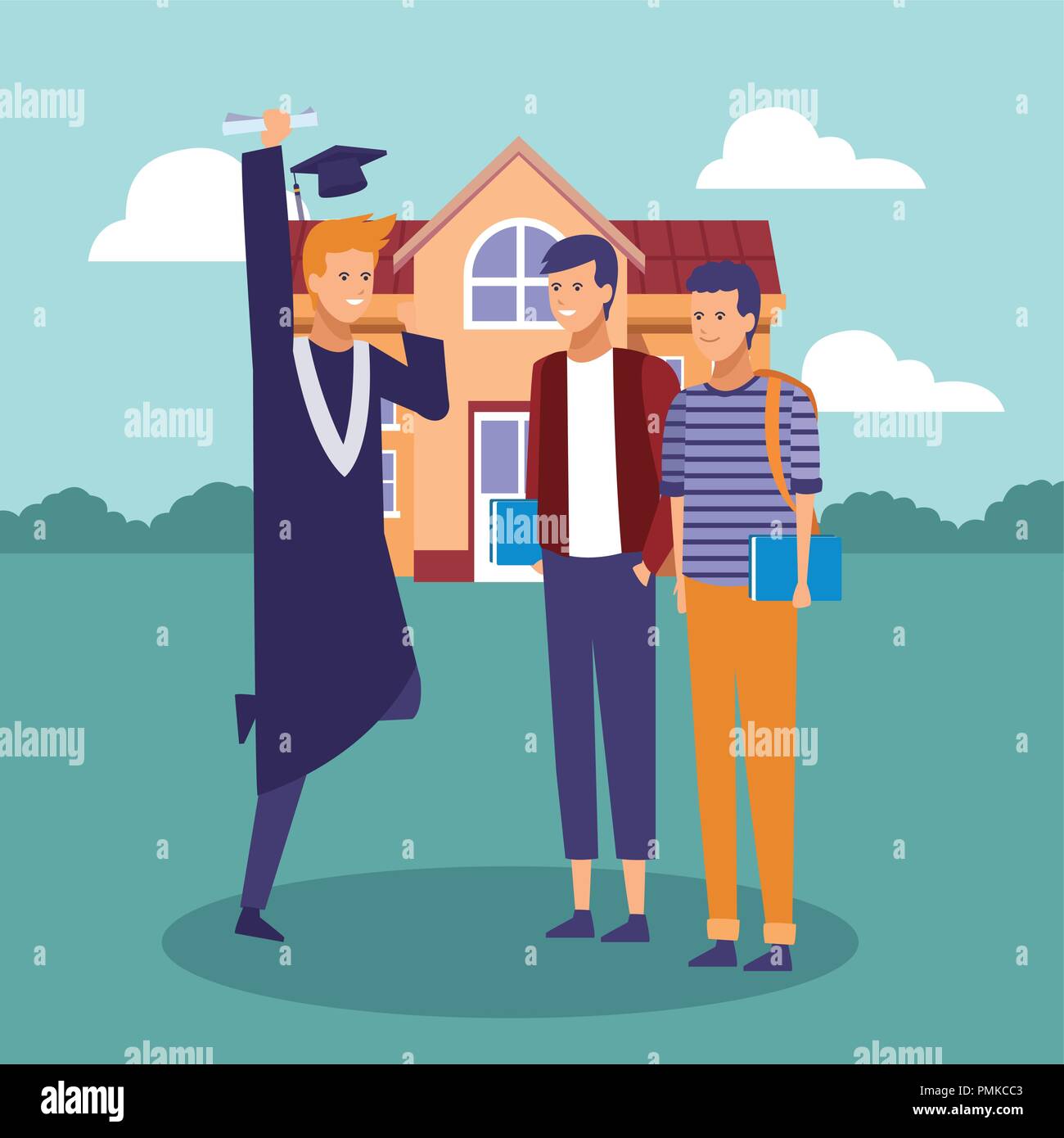 Student graduation cartoons Stock Vector Image & Art - Alamy