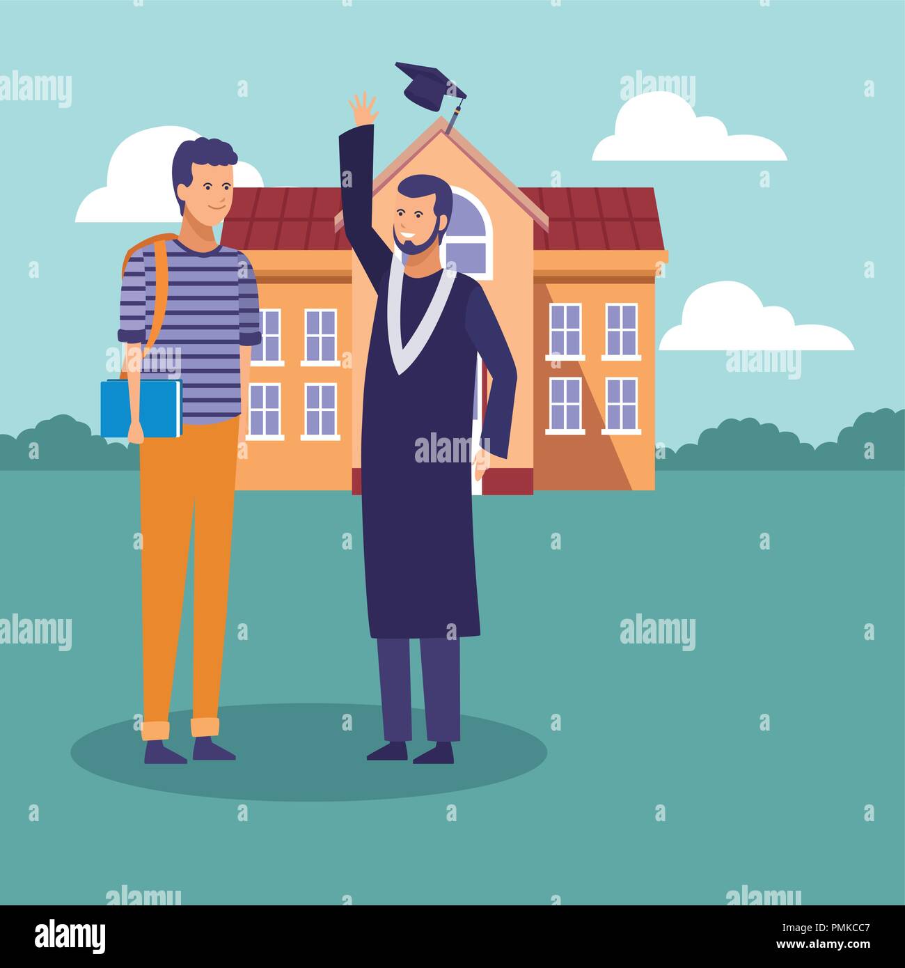 Student graduation cartoons Stock Vector Image & Art - Alamy