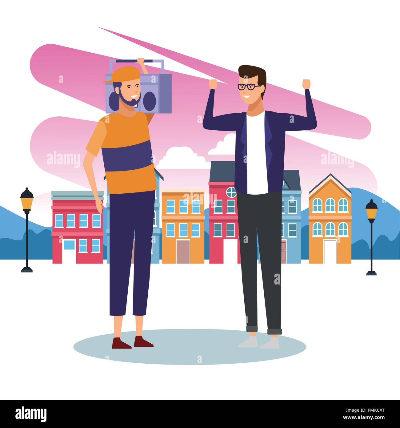 People and city Stock Vector Image & Art - Alamy