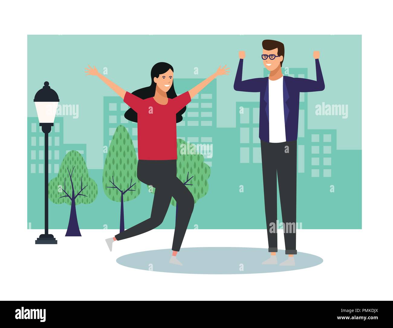 People and city Stock Vector Image & Art - Alamy