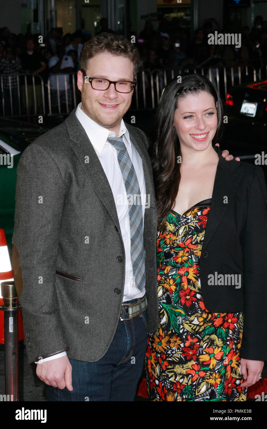 Seth Rogen and Lauren Miller at the Premiere of Universal Pictures ...