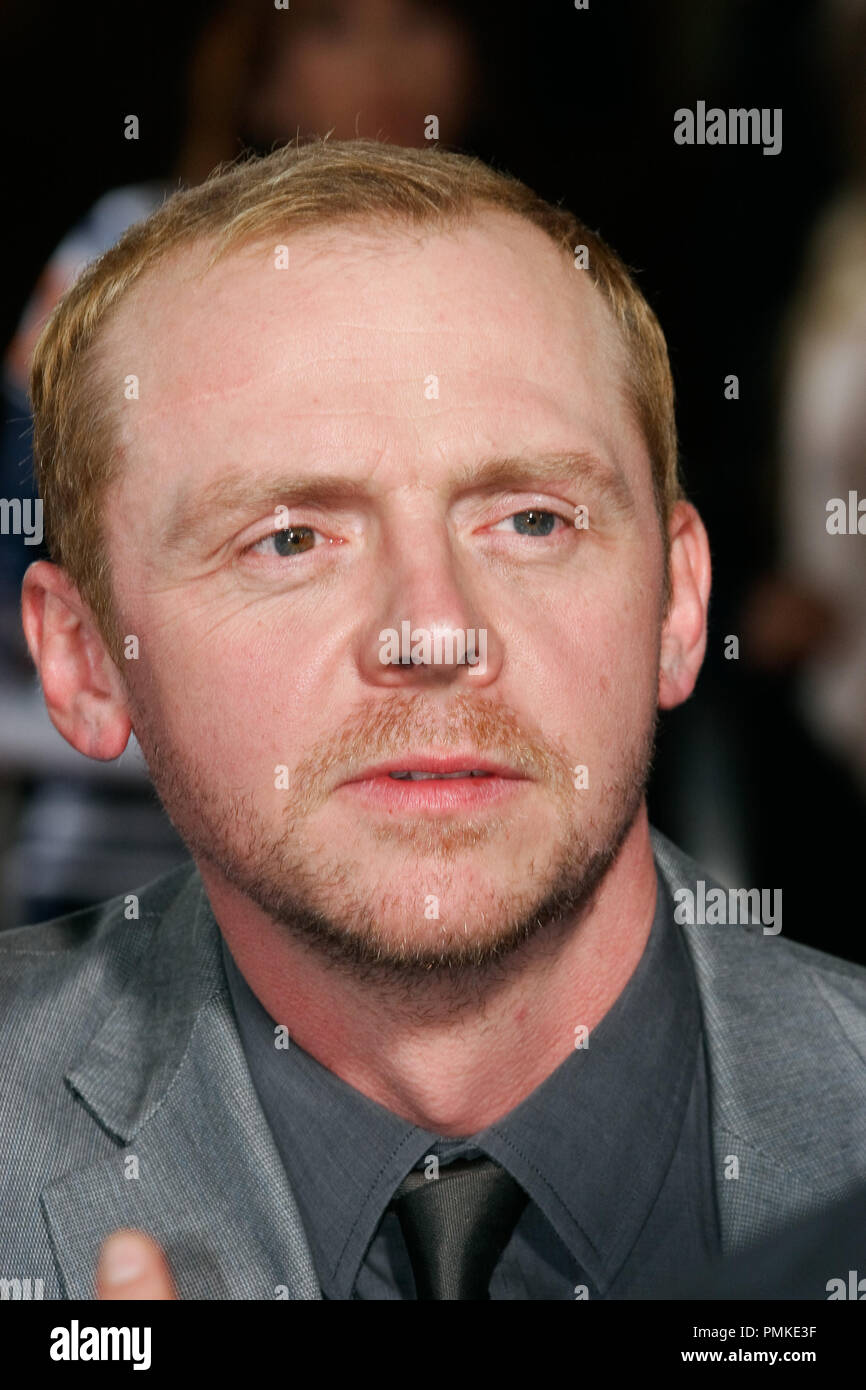 Simon Pegg at the Premiere of Universal Pictures' "Paul". Arrivals held ...