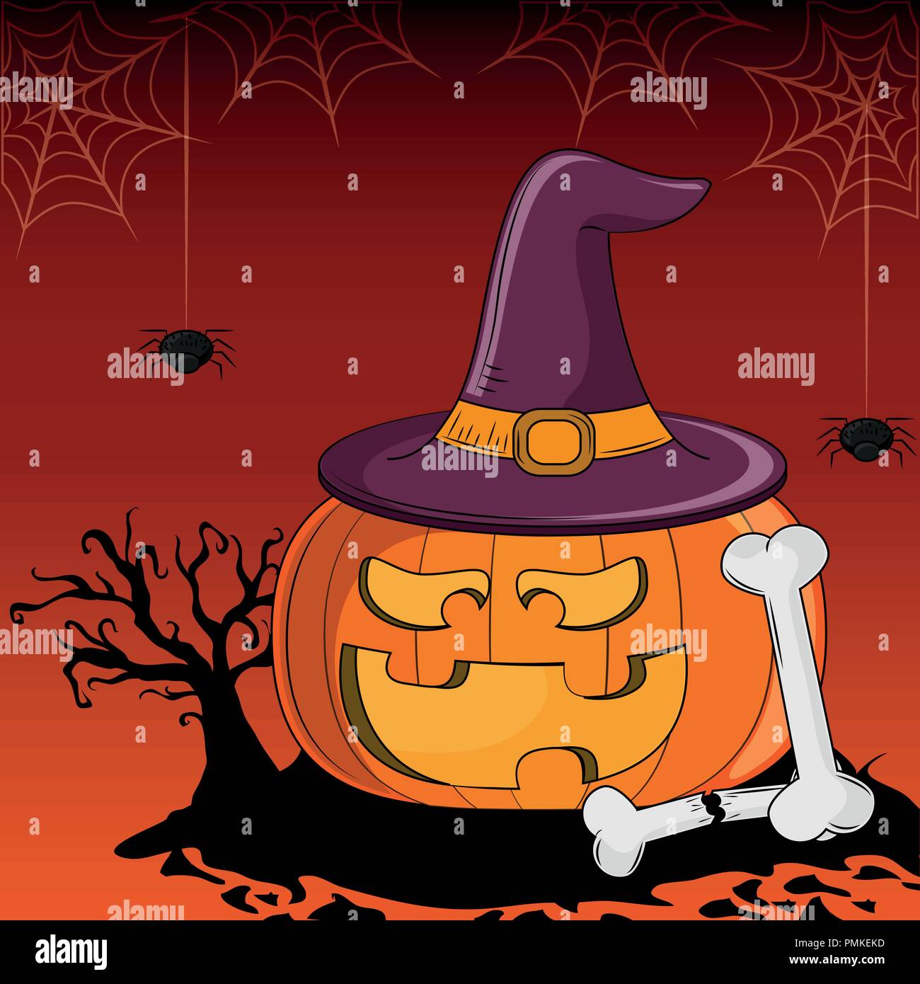Halloween scary cartoons Stock Vector Image & Art - Alamy