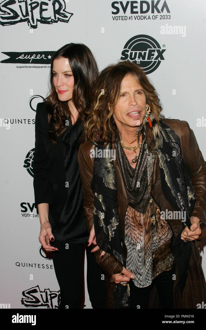 Liv Tyler and Steven Tyler at the Premiere of IFC Midnight's "Super ...