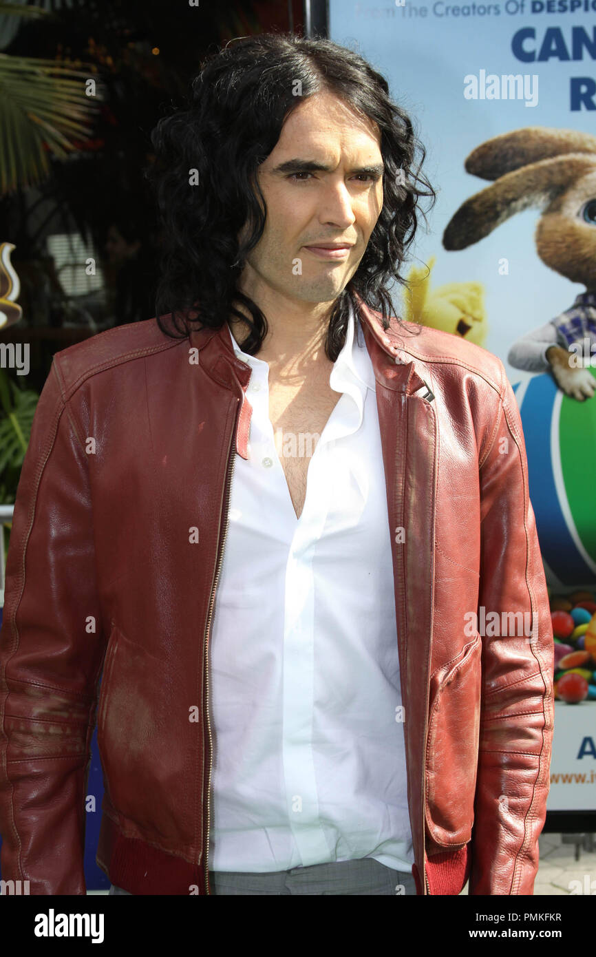 Russell Brand at the premiere of Universal Pictures' "HOP." Arrivals ...