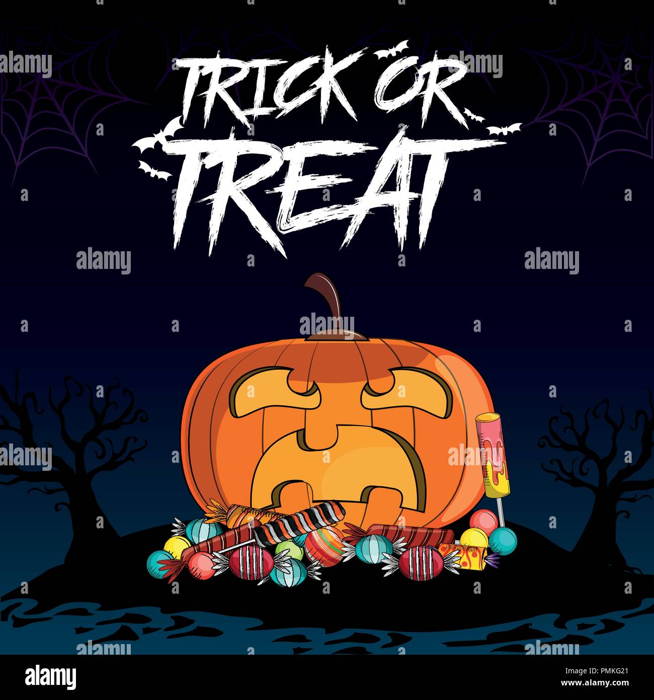 Halloween dark scene sweet candies hi-res stock photography and images ...
