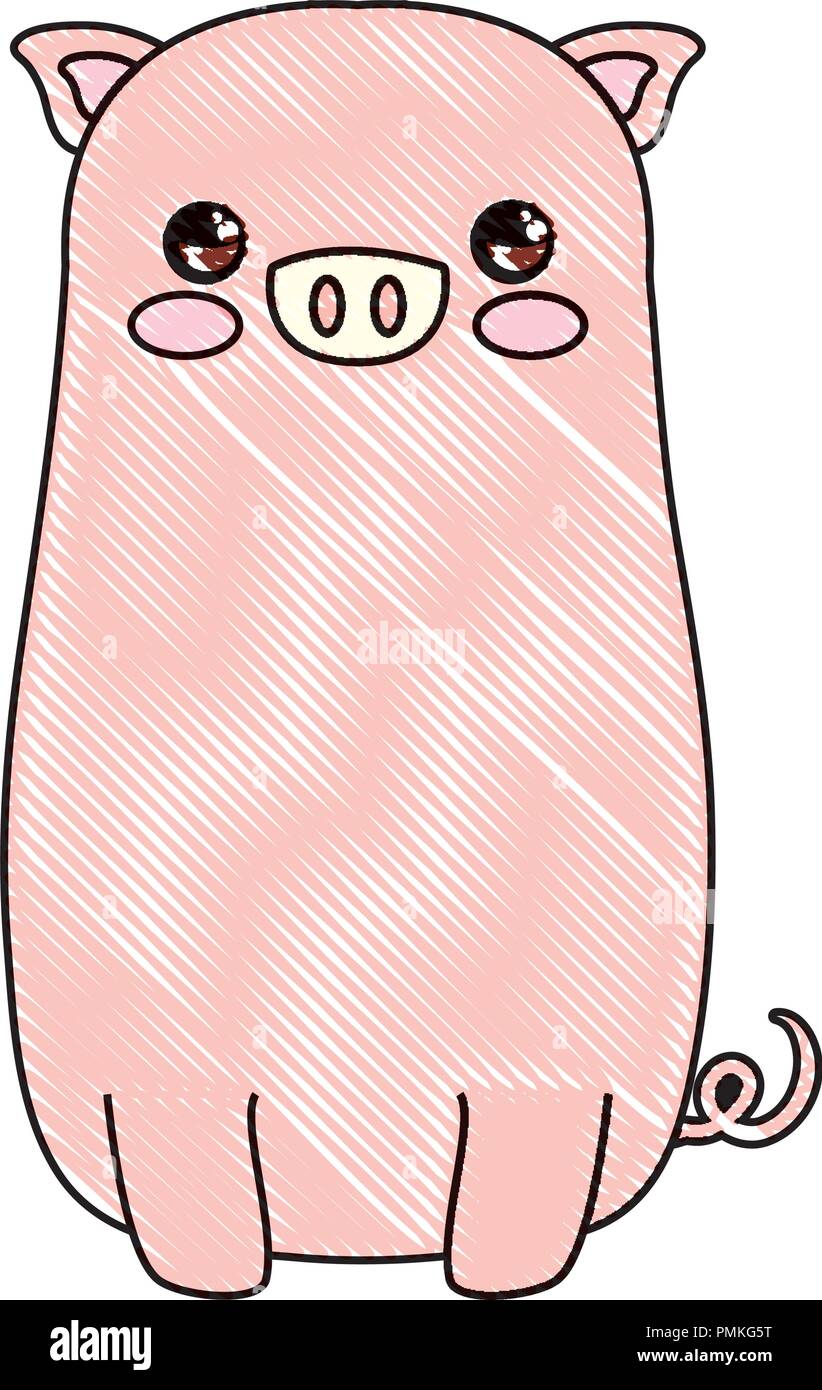 cute pig icon over white background, vector illustration Stock Vector ...