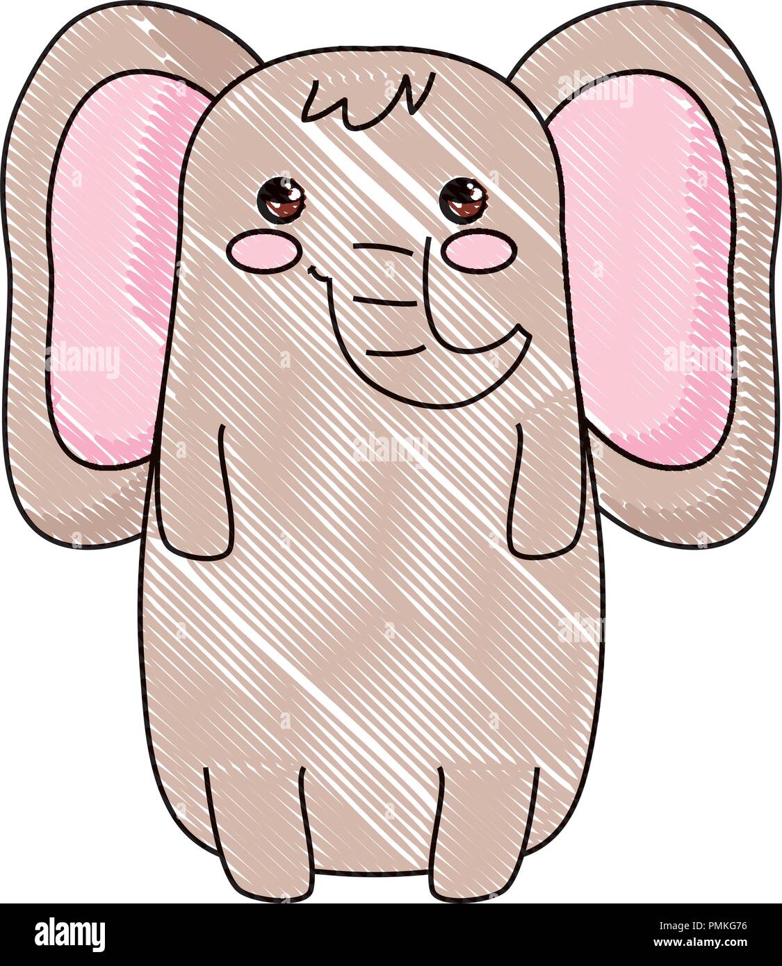 cute elephant icon over white background, vector illustration Stock ...