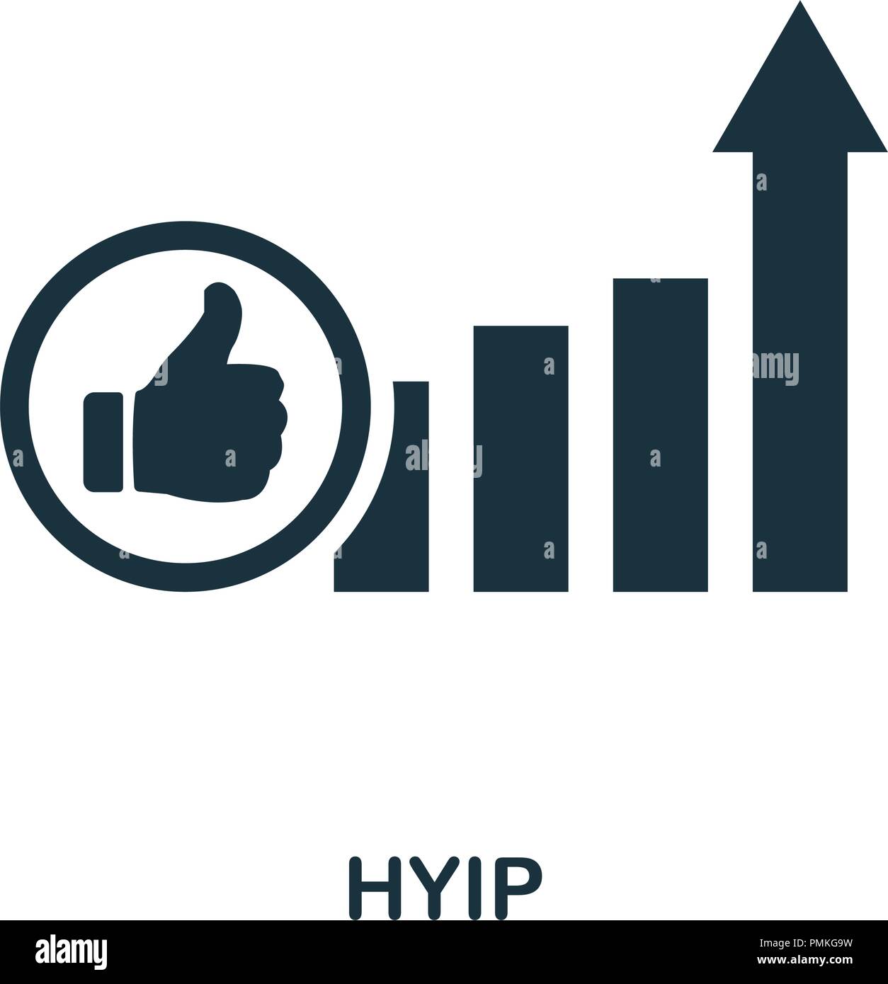 Hyip Icon Monochrome Style Design From Smm Icon Collection Ui Pixel Perfect Simple Pictogram