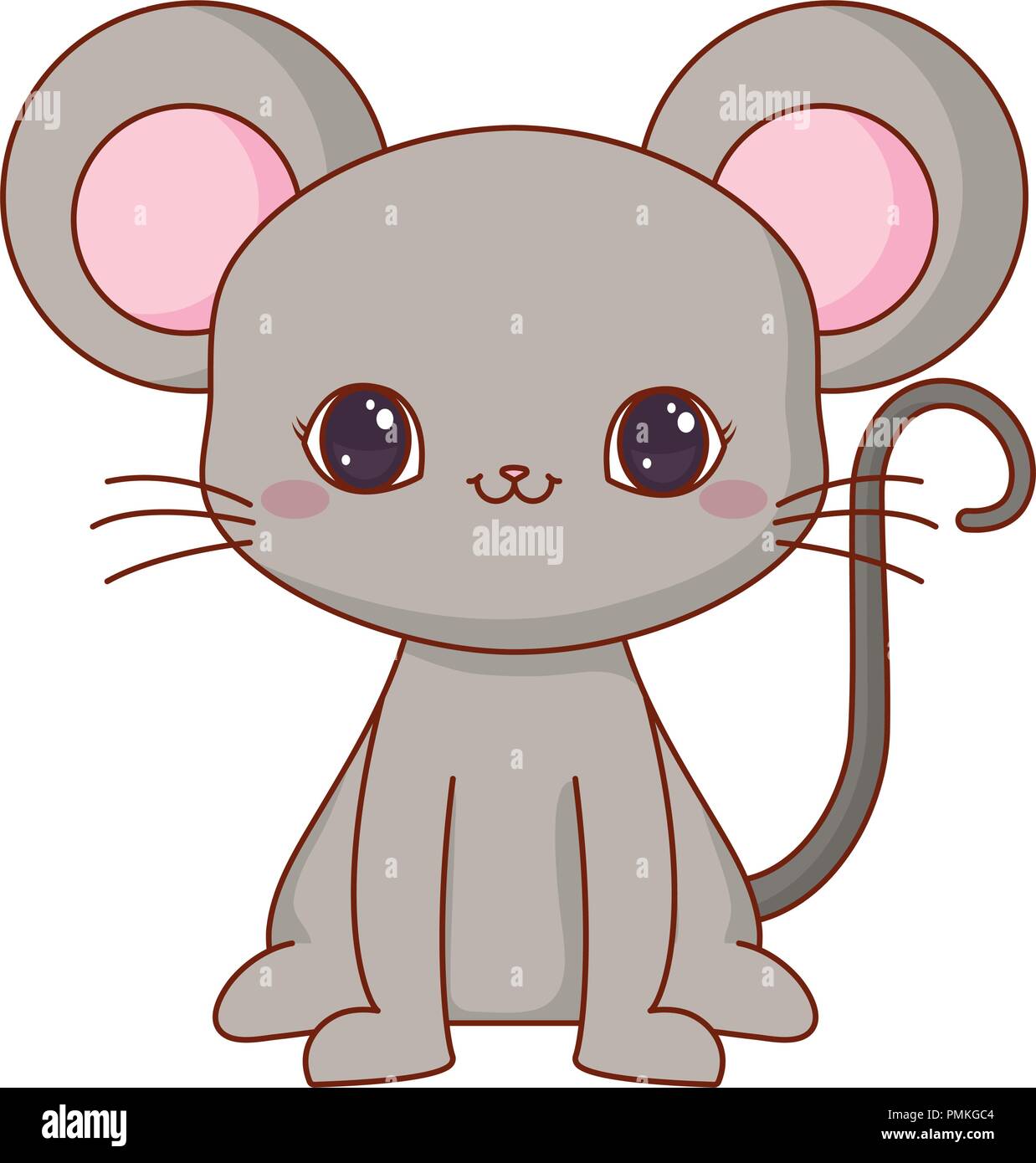 cute mouse over white background, vector illustration Stock Vector ...