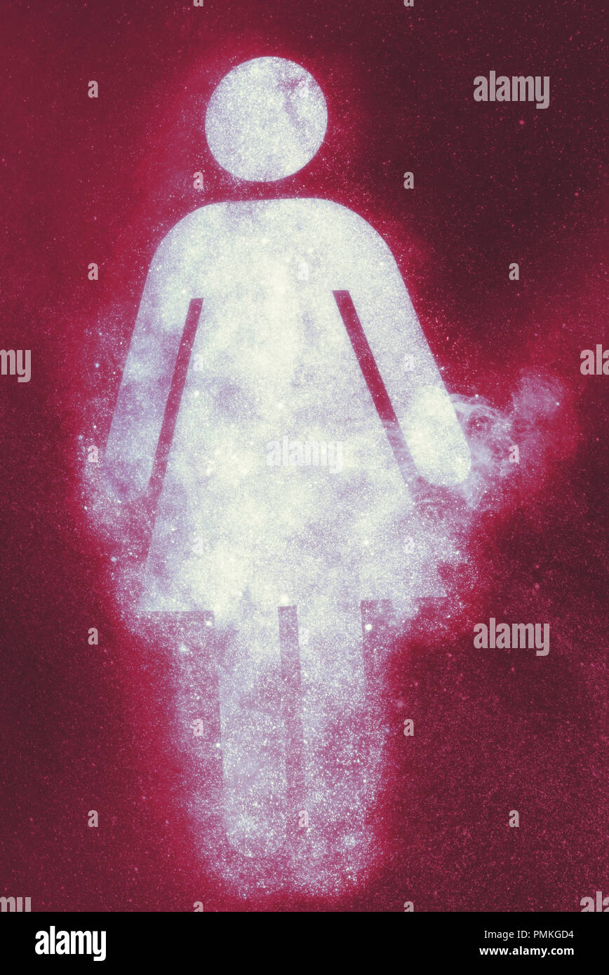 Female sign. Female symbol. Abstract background Stock Photo - Alamy