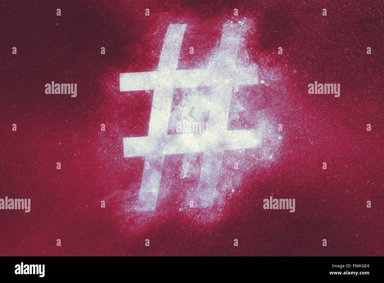 Hashtag sign, Hashtag symbol. Abstract background Stock Photo - Alamy