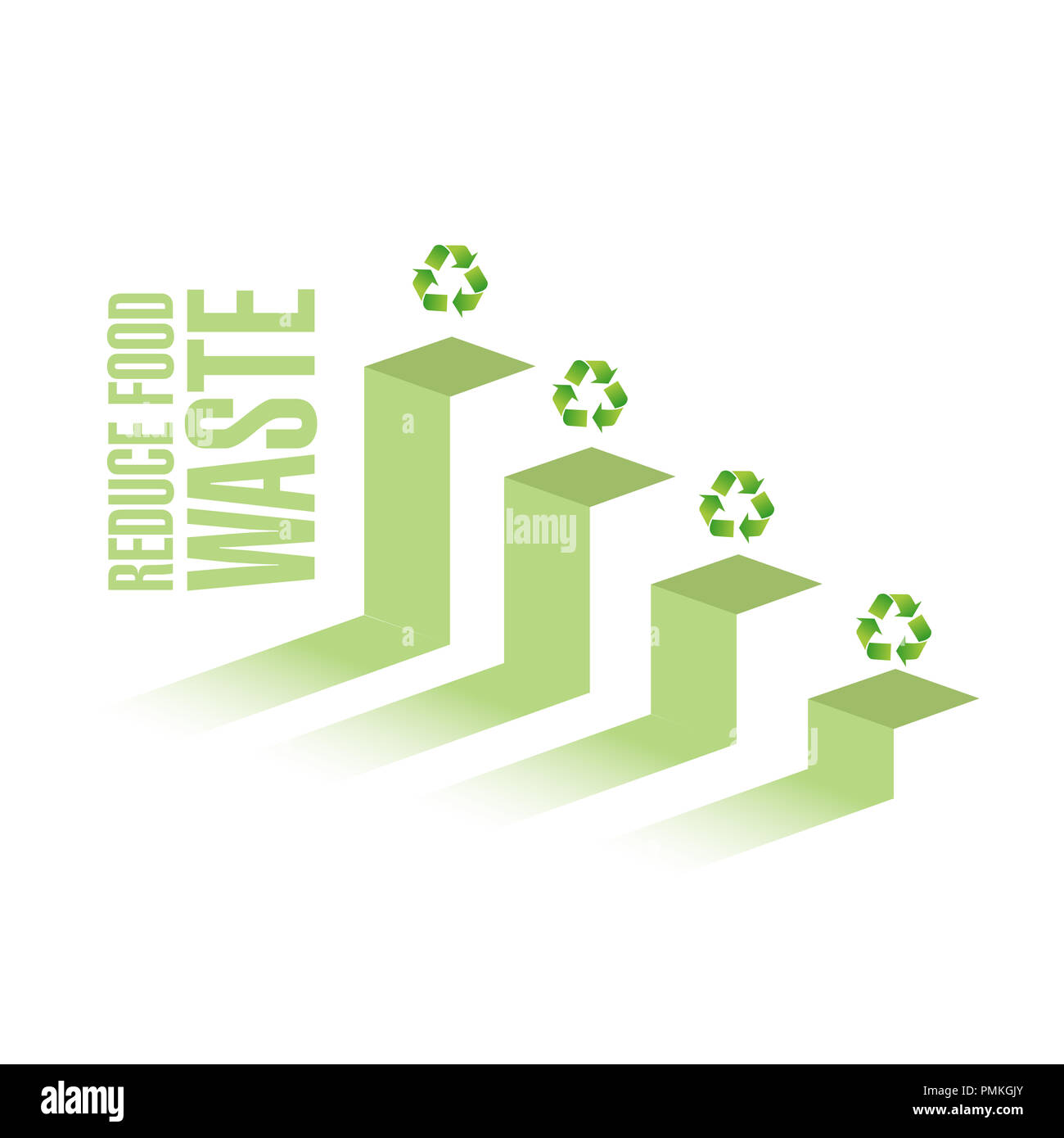 Policy changes ahead business graph message concept isolated over a ...