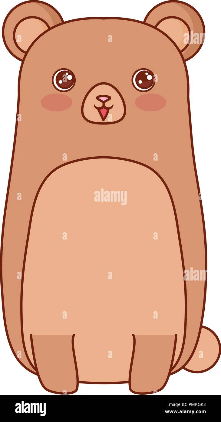 cute bear icon over background, vector illustration Stock Vector Image ...